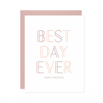 Best Day Ever Card | Letterpress greeting cards, paper goods and ...